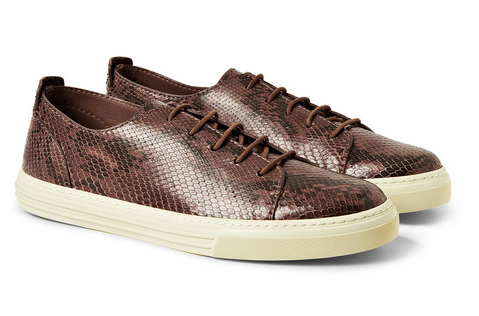 Luxe At A New Low: Gucci Python Low-Top Sneakers | SHOEOGRAPHY