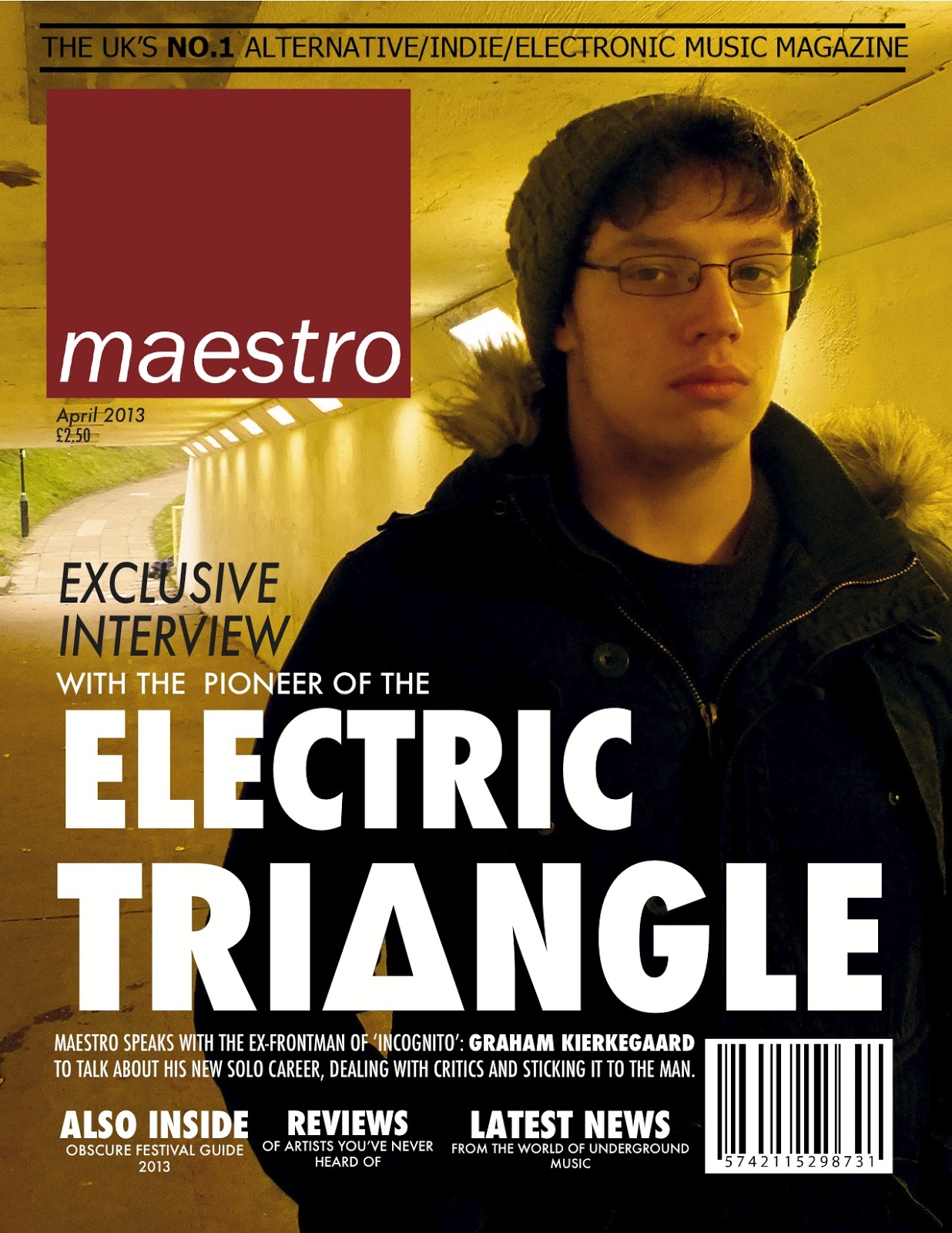 Jay Foster Media Blog: Music Magazine: Front Cover Rough Cut