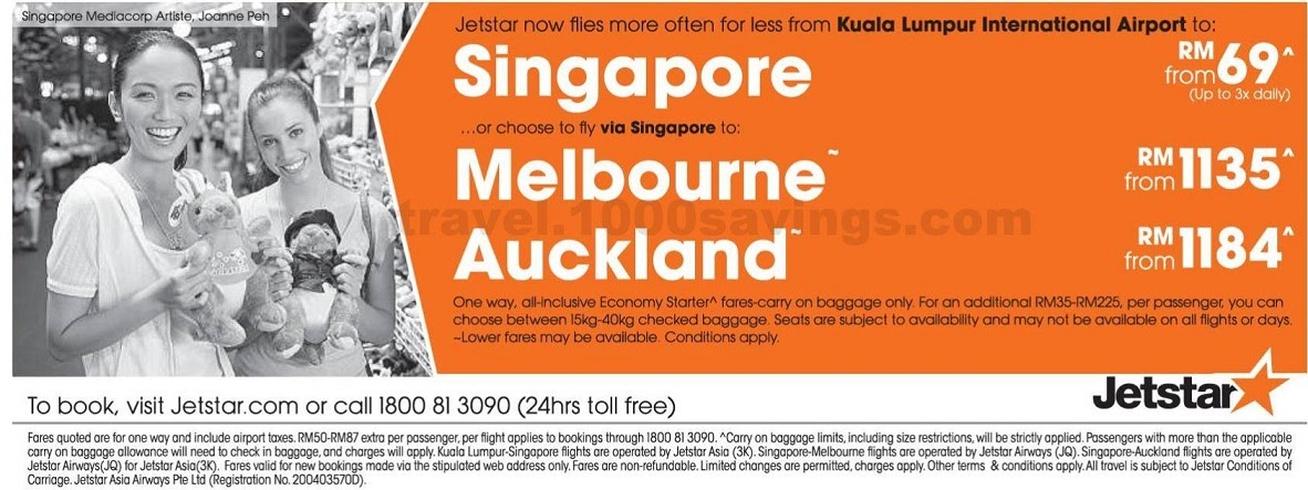 Jetstar Singapore Melbourne Auckland Promotion | Travel