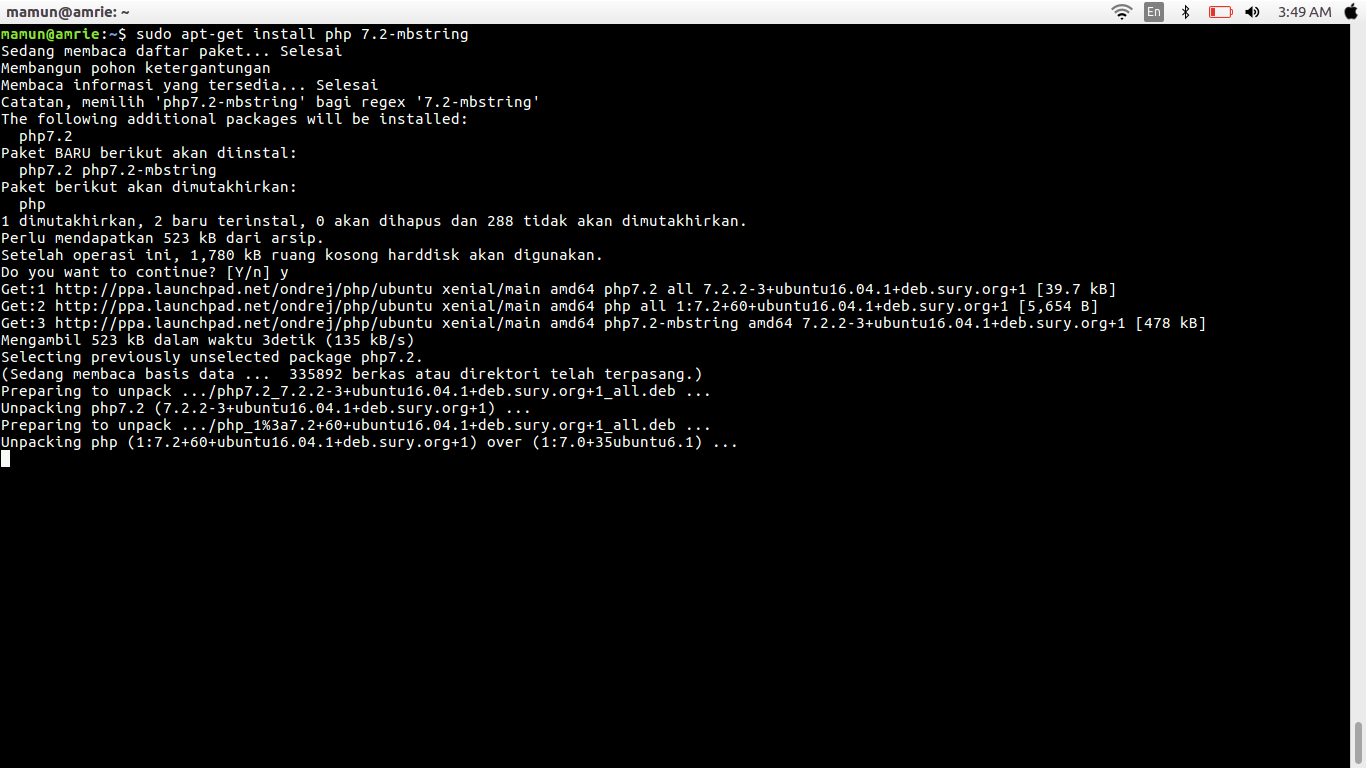 mengatasi error localhost mbstring