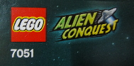 睡覺吹泡泡: LEGO7051樂高積木-外星人系列：三腳入侵