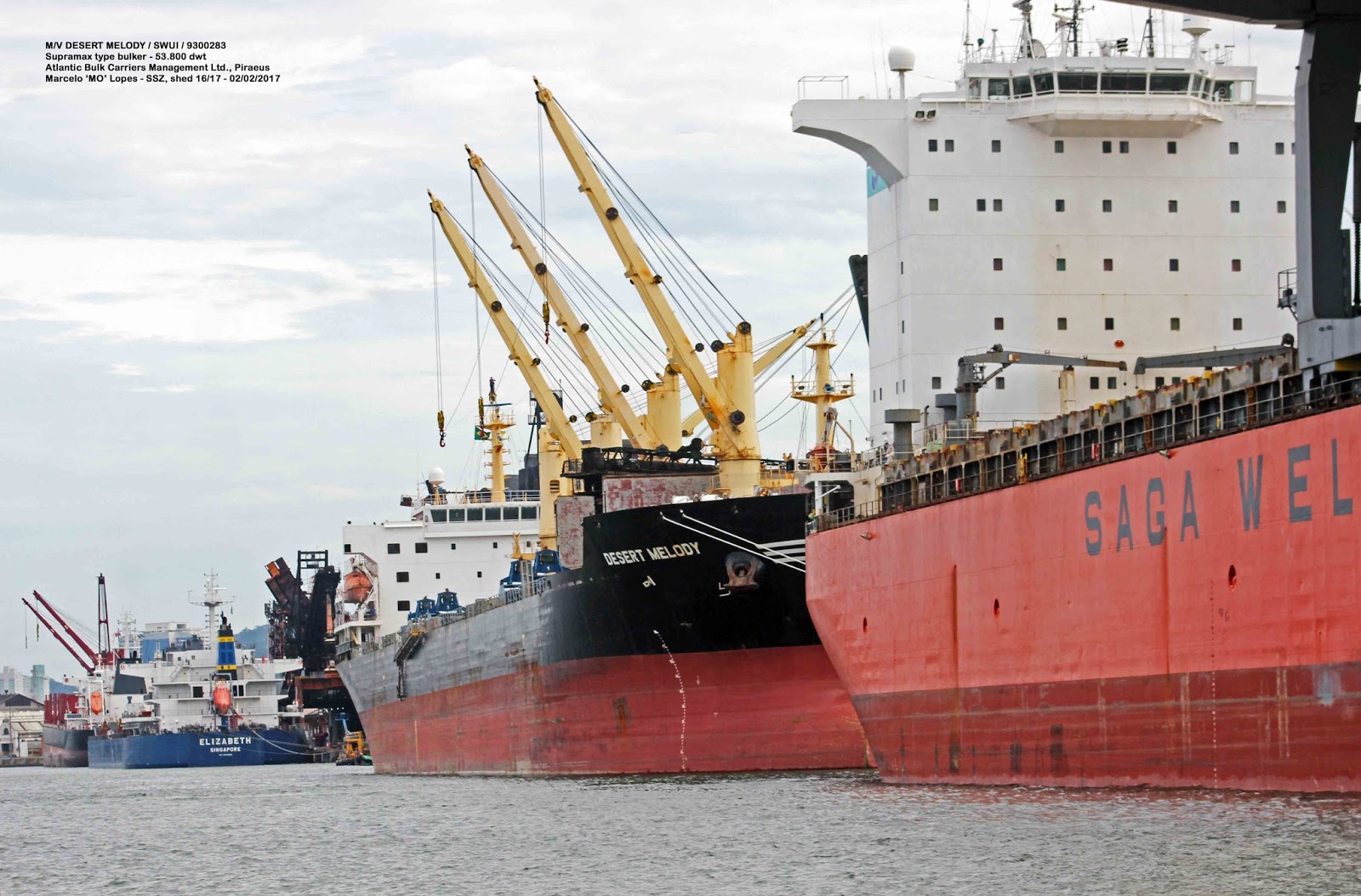 Santos Shiplovers: M/V Desert Melody / SWUI, Loading suggar in bulk at ...