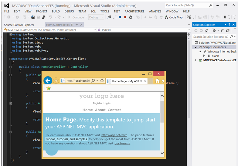 Knowledge Sharing...: Hosting ASP .NET MVC4 and WCF Data Service ... Knowledge Sharing...: Hosting ASP .NET MVC4 and WCF Data Service ...