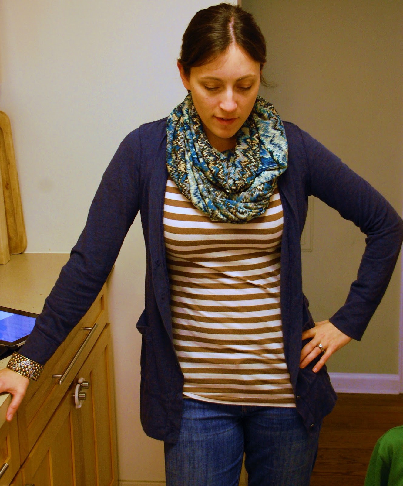 Thar She Sews!: Easy infinity (circle) scarf