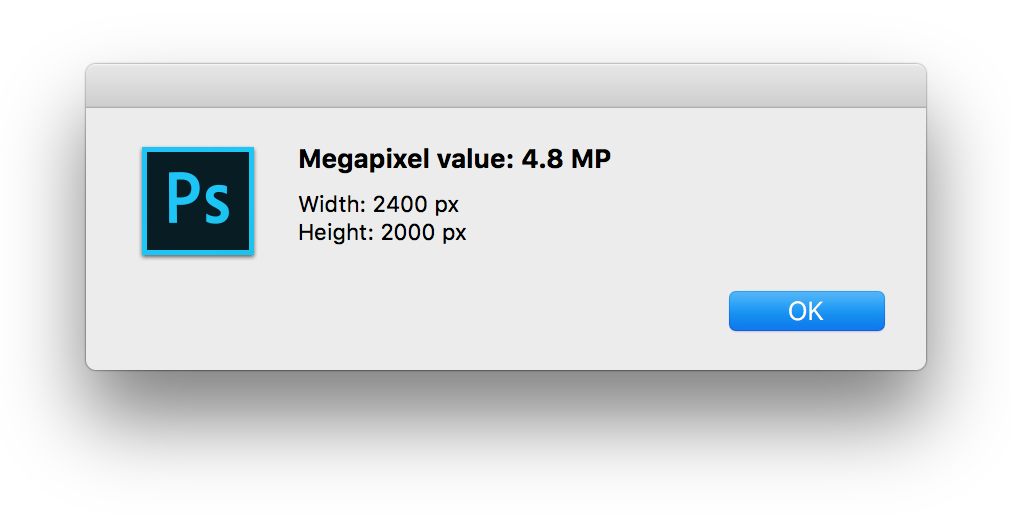Prepression: Photoshop – Megapixel Value Script (MP)