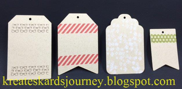 KreatesKards Journey: Making Tags for the Holiday Using Everyday Tags ...