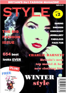 Charlies media blog: Fashion magazine front cover, winter beauty tips ...