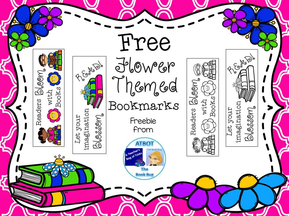 Free Flower Themed Bookmarks - Classroom Freebies