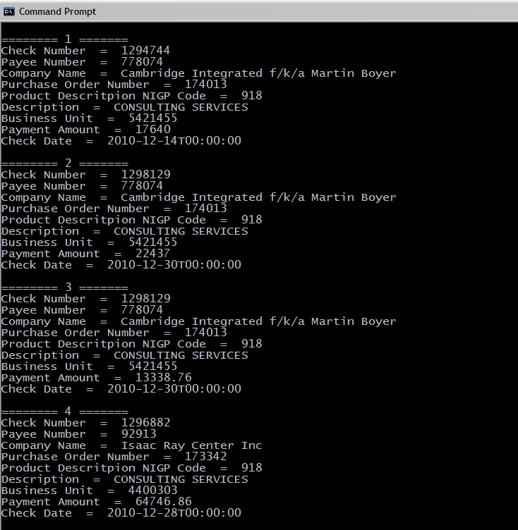 Metro Chicago Open Data Examples Example 16 Complex Query Using Inline Filter