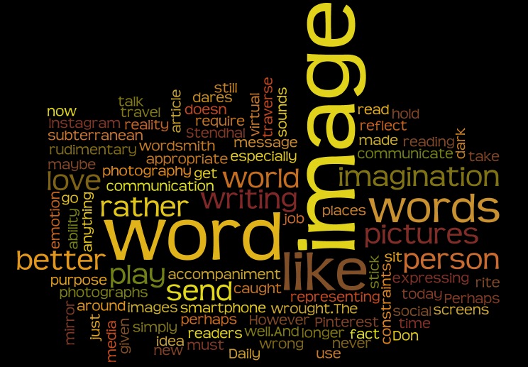 Is 'Image' the New 'Word'? - Damyanti Biswas