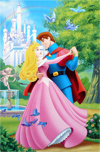 Disney Couple Prince Philip And Princess Aurora Dancing Wallpaper