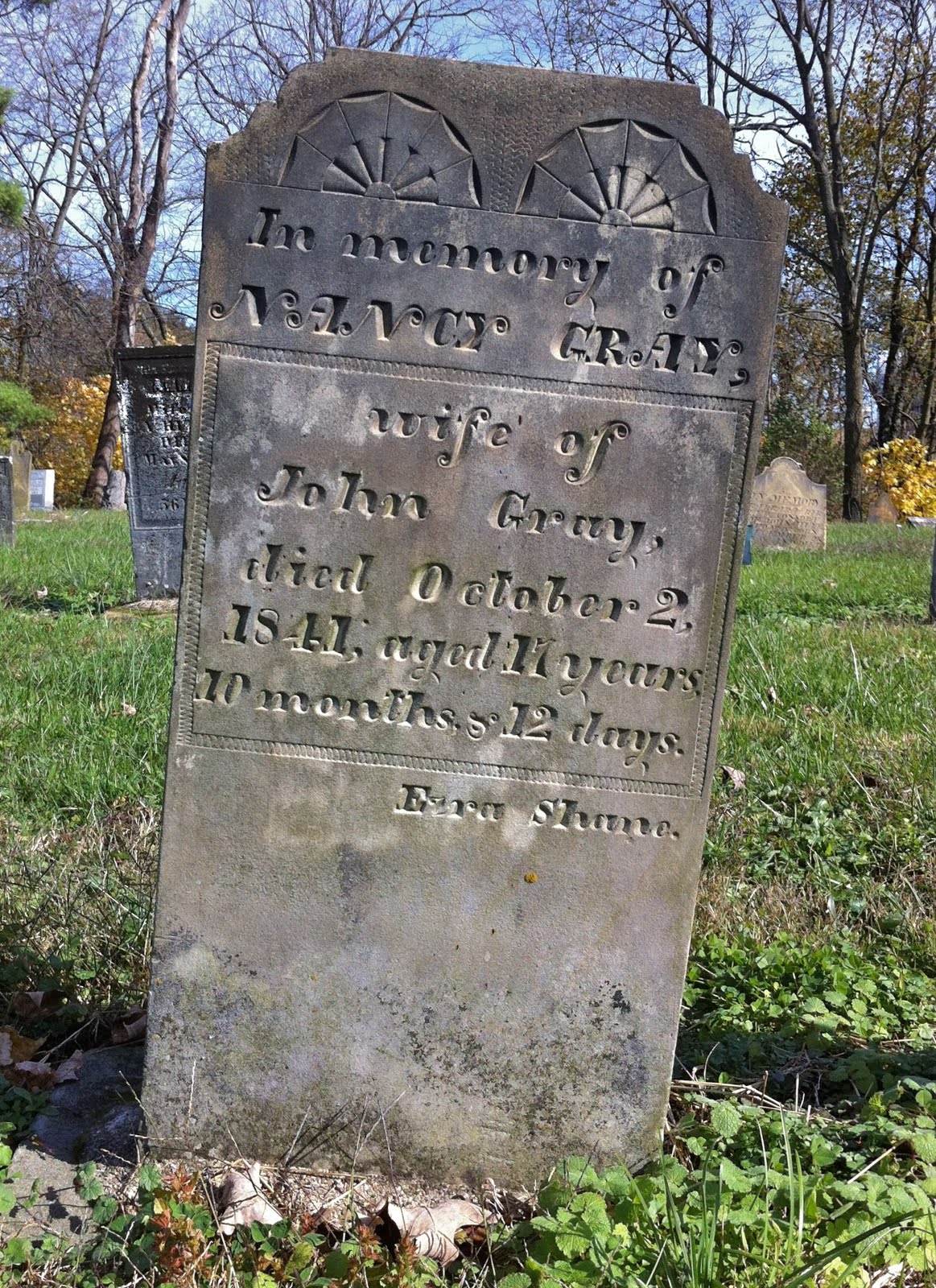 Gravestoned: Nancy Gray, young wife
