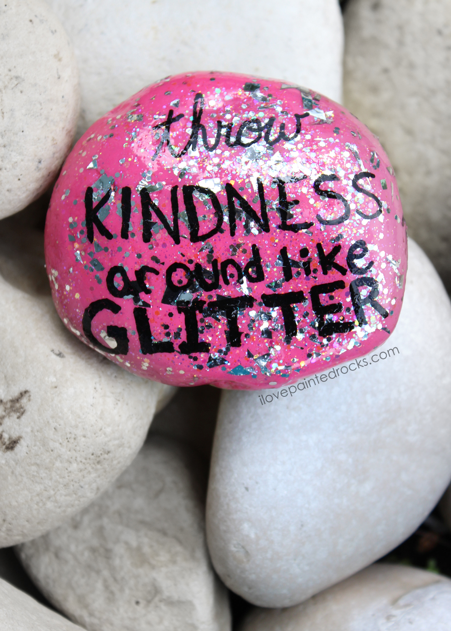 How to Paint a Kindness Rock Step-by-Step - I Love Painted Rocks