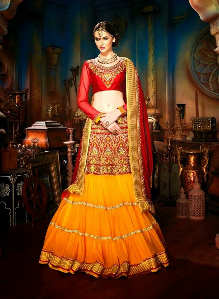 Avalon Party Wear Lehenga 2015 | Aurora Unique Party Wear Lehengas ...