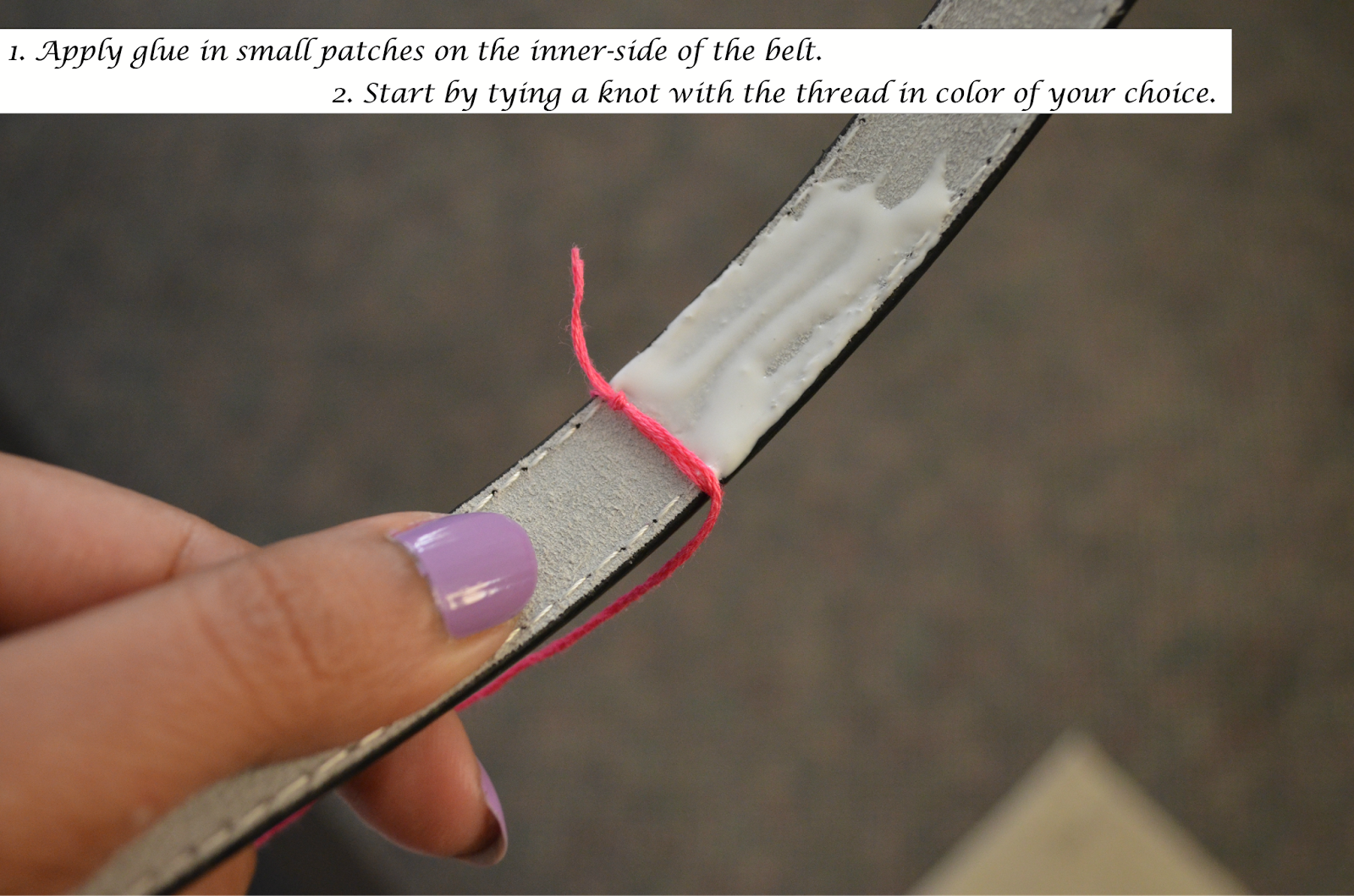 ACT Style Blog: DIY: Thread Wrapped Fancy Belt