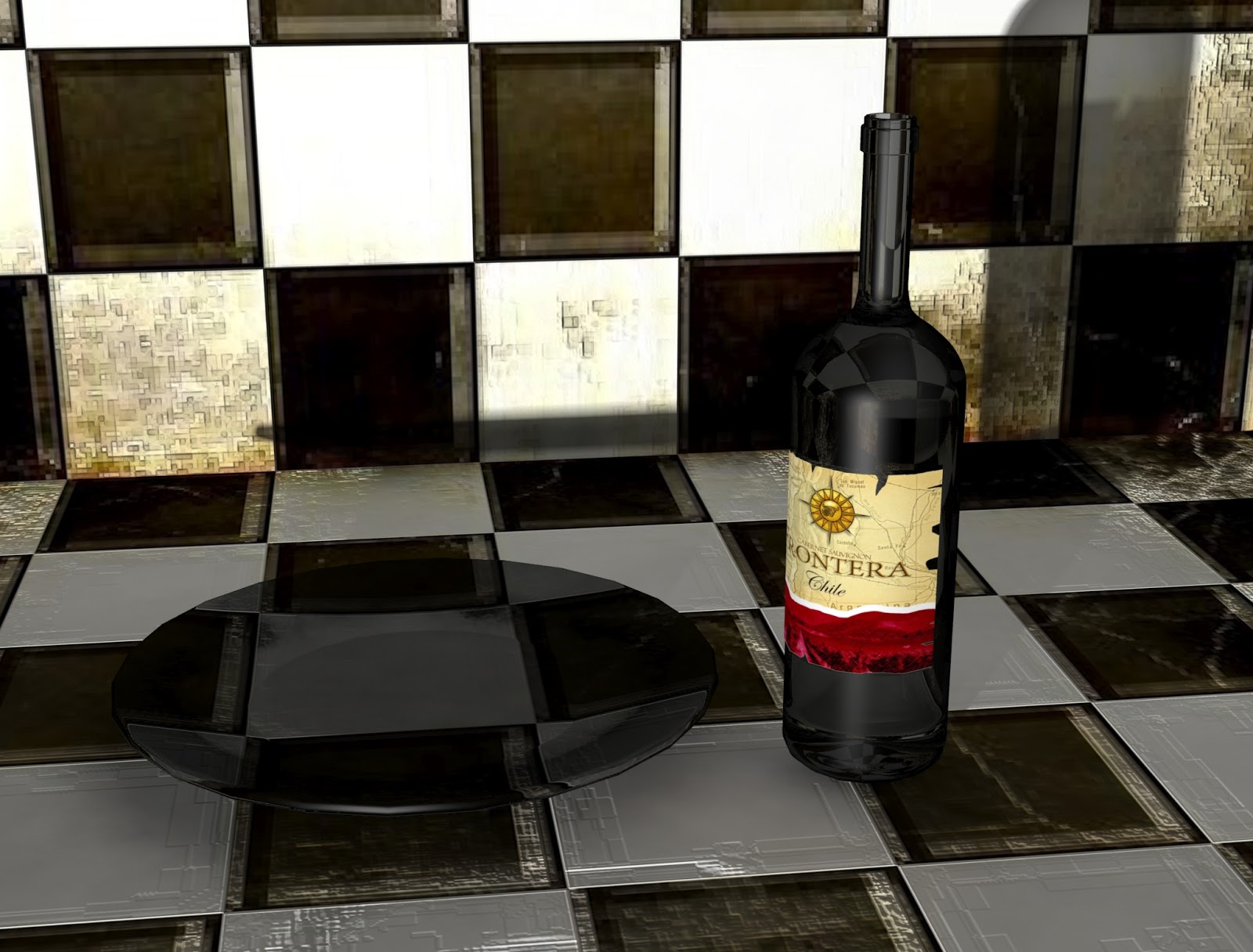 Jedek 3D : Nueva botella de vino y 3D MAX!!