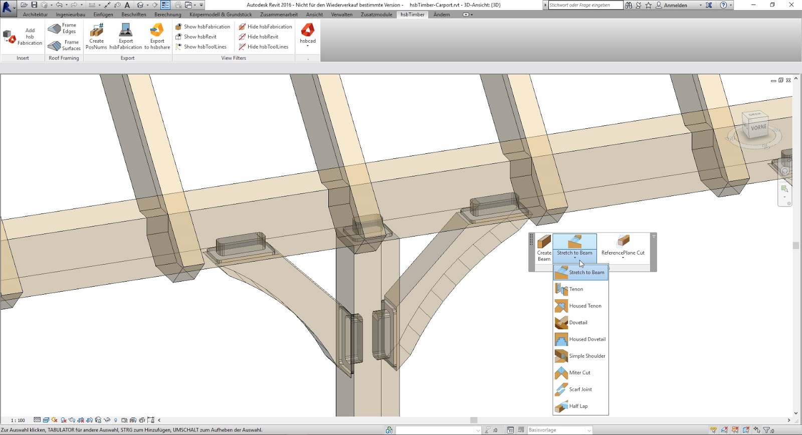 Revit Add-Ons: hsbTimberOnRevit – Timber Framing with CNC & Shop ...