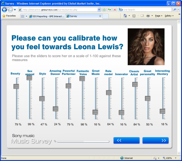 Question Science: Sliders: a user guide