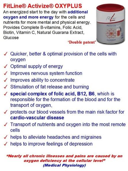 FitLine Bucuresti Romania : Activize Oxyplus