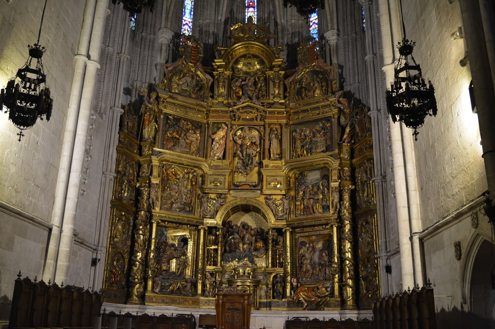 Arte en Valladolid: EL RETABLO MAYOR DE LA CATEDRAL DE EL BURGO DE OSMA ...