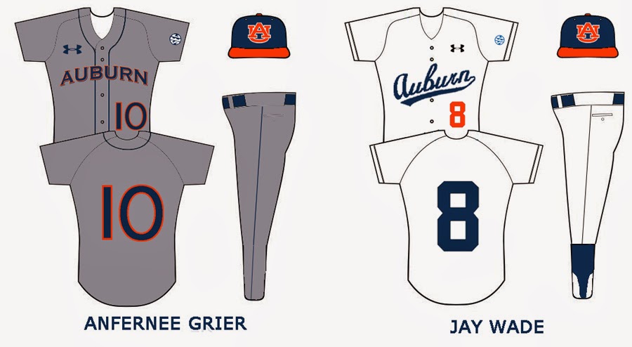 Auburn Baseball Uniform Tracker Week 5 - Auburn Uniform Database