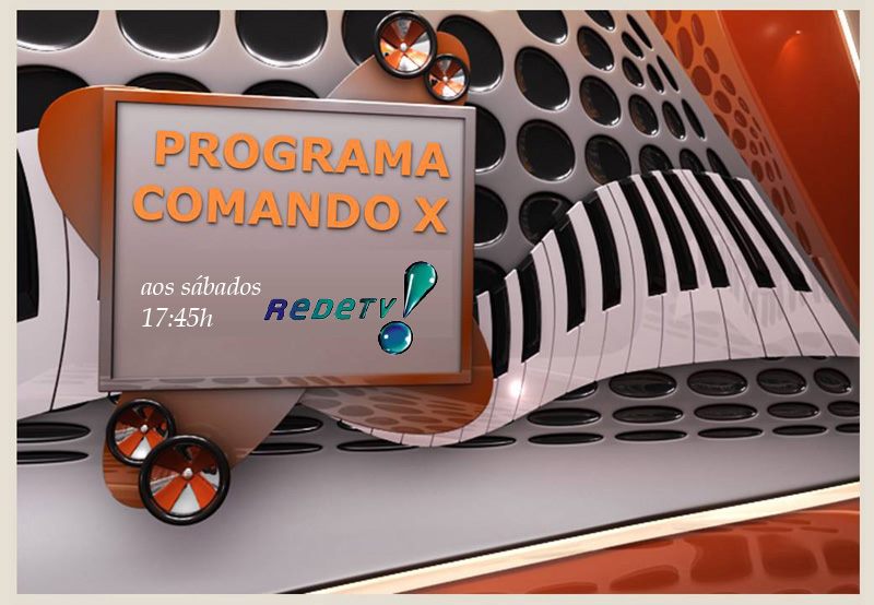 O cantor Léo Rios se apresenta com a Banda Latitude 10 no Programa Comando X da Rede TV.