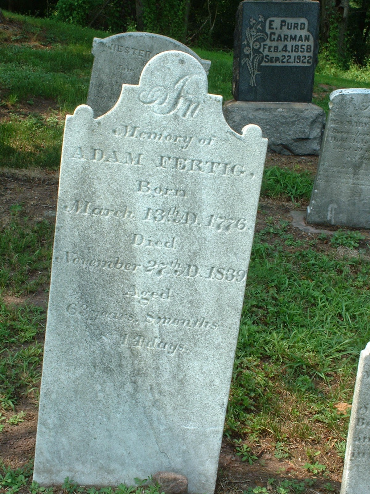 NOT Heather's Genealogy: Adam Fertig 1776-1839