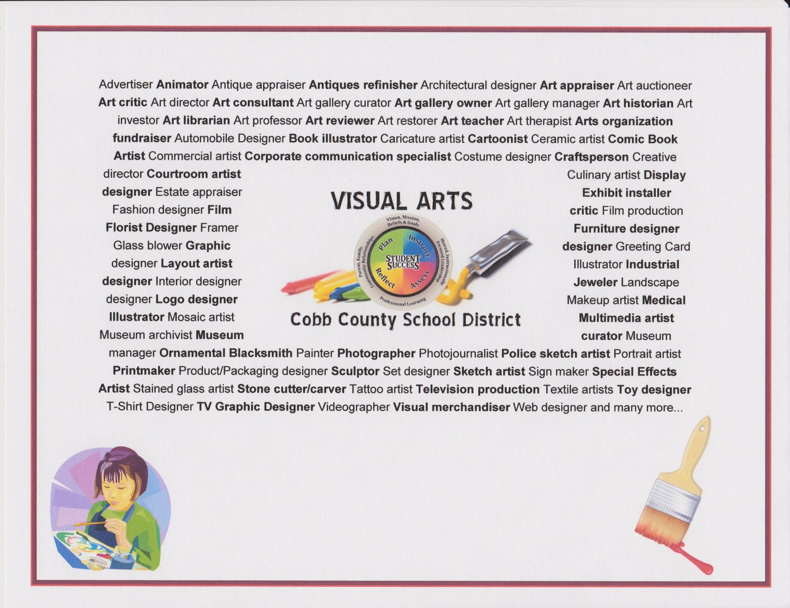 Awtrey Counselor Connections: Visual Arts Career Pathway