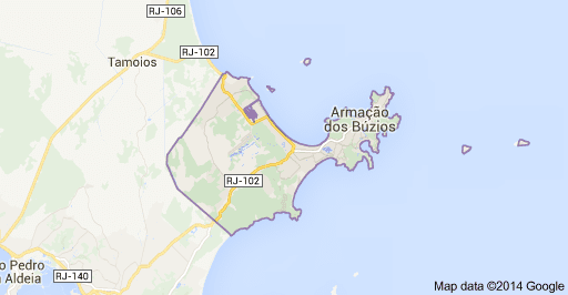 Terra mapas e rotas: Mapa de Búzios