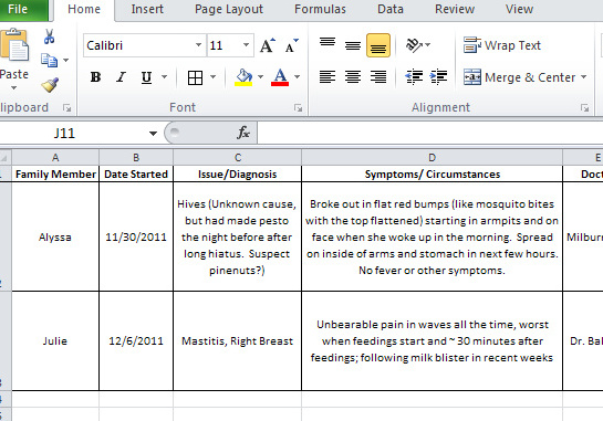 The Path to an Organized Tomorrow: Medical History (Freebie!): Putting ...