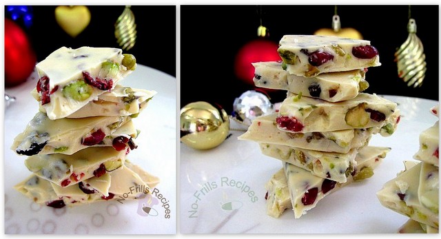 Pistachio Mixed Fruits White Chocolate Bark