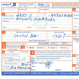 DTDC COURIER TRACKING