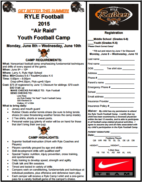 Ryle Raider Football