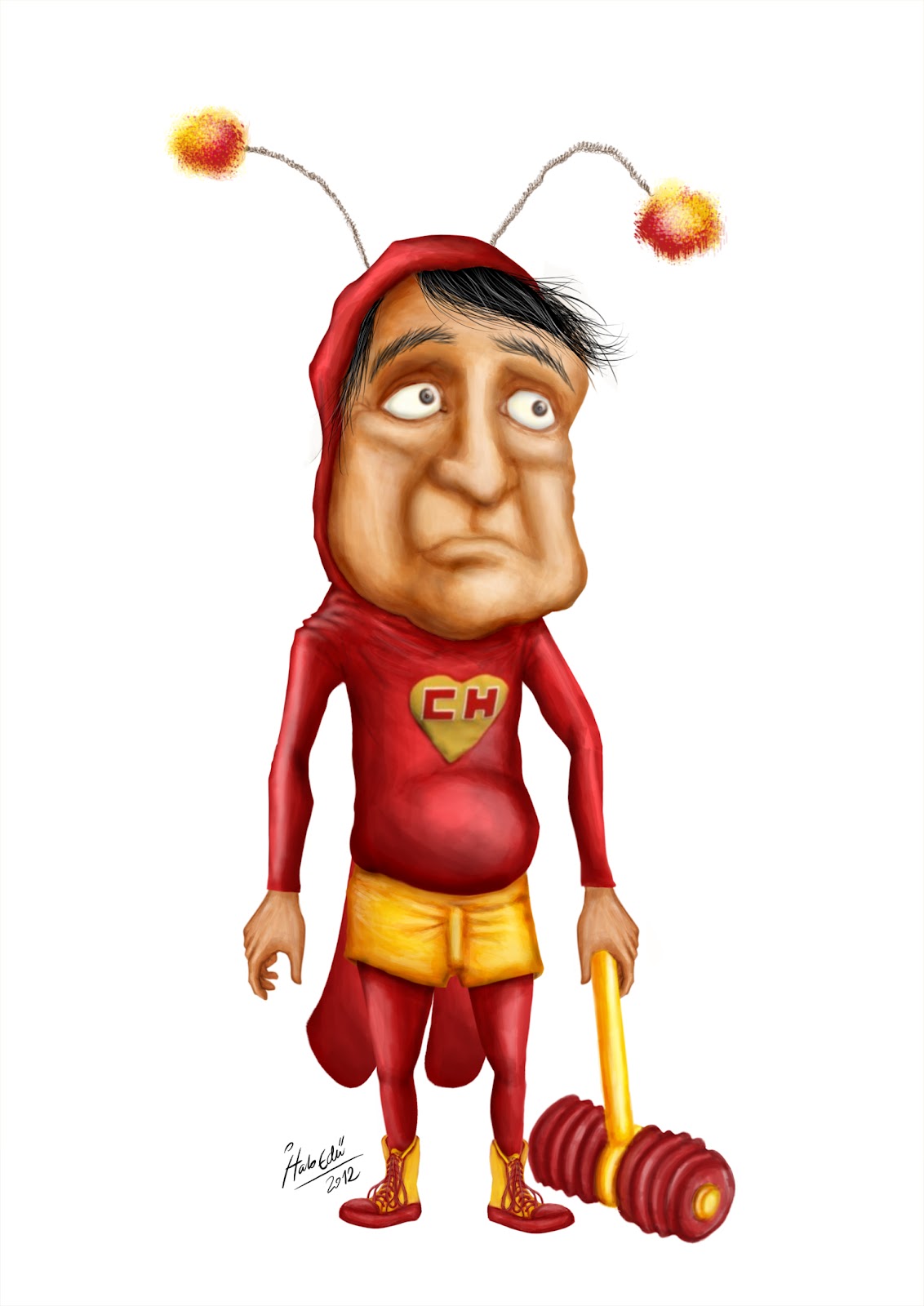 Italoedu caricaturas: Ahora ¿Quien podra defendernos? - Chapulín Colorado