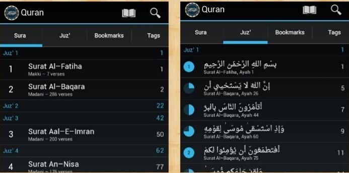 Aplikasi Android Al Quran Terbaik Dan Gratis - Baca Material