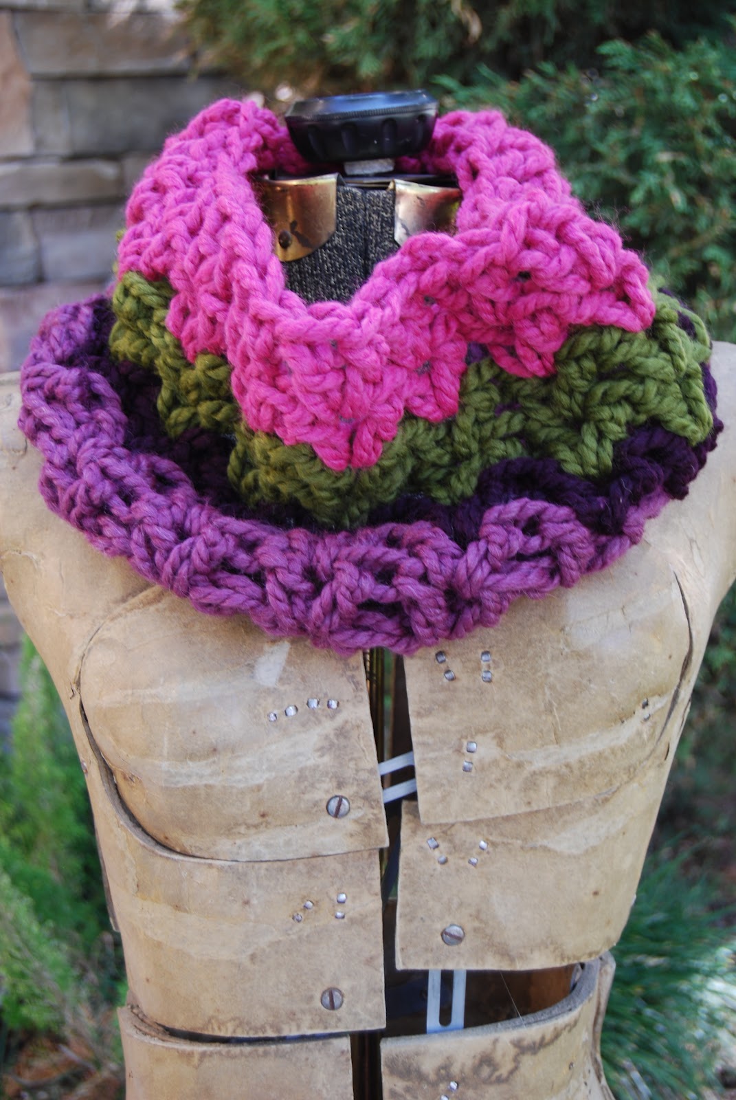 Buttons & Birds: striped neck cowls