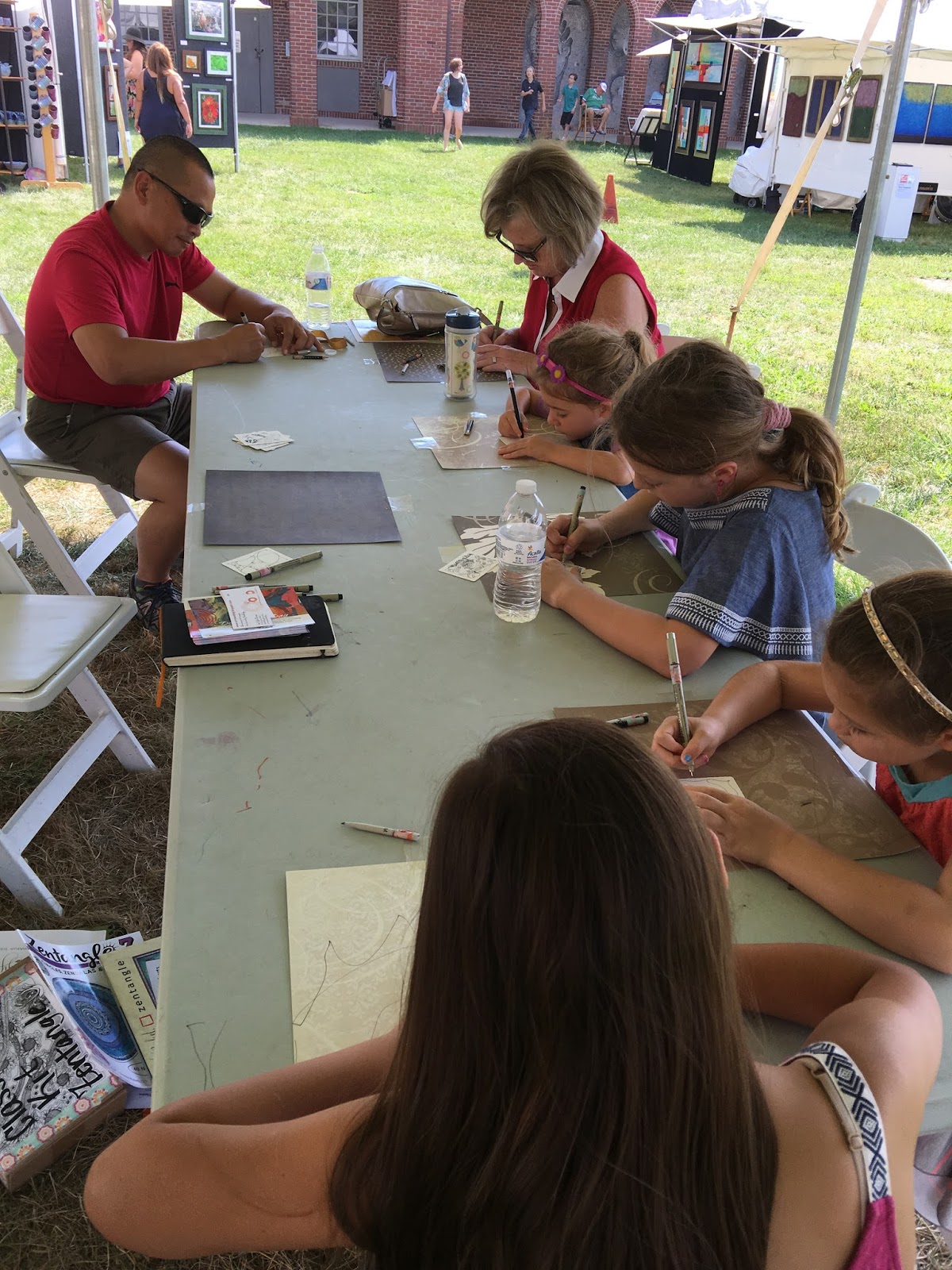 Art Room Blog: Zentanlge Walk-Up Workshop at the Workhouse in Lorton...