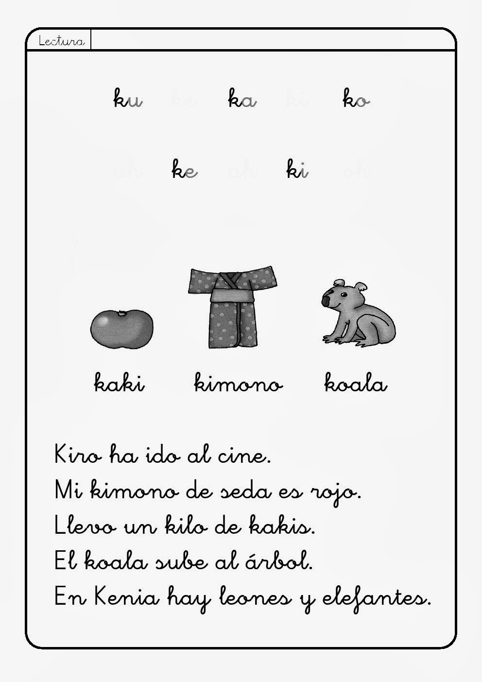Letra K | k ~ La Eduteca