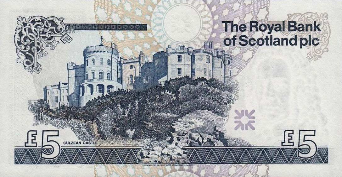 My Currency Collection: Royal Bank of Scotland 5 Pound Note 1998 Lord Ilay