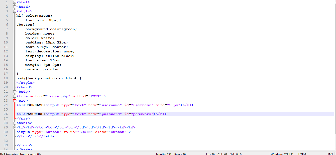 PHP+MYSQL: HOW TO CREATE USER LOGIN