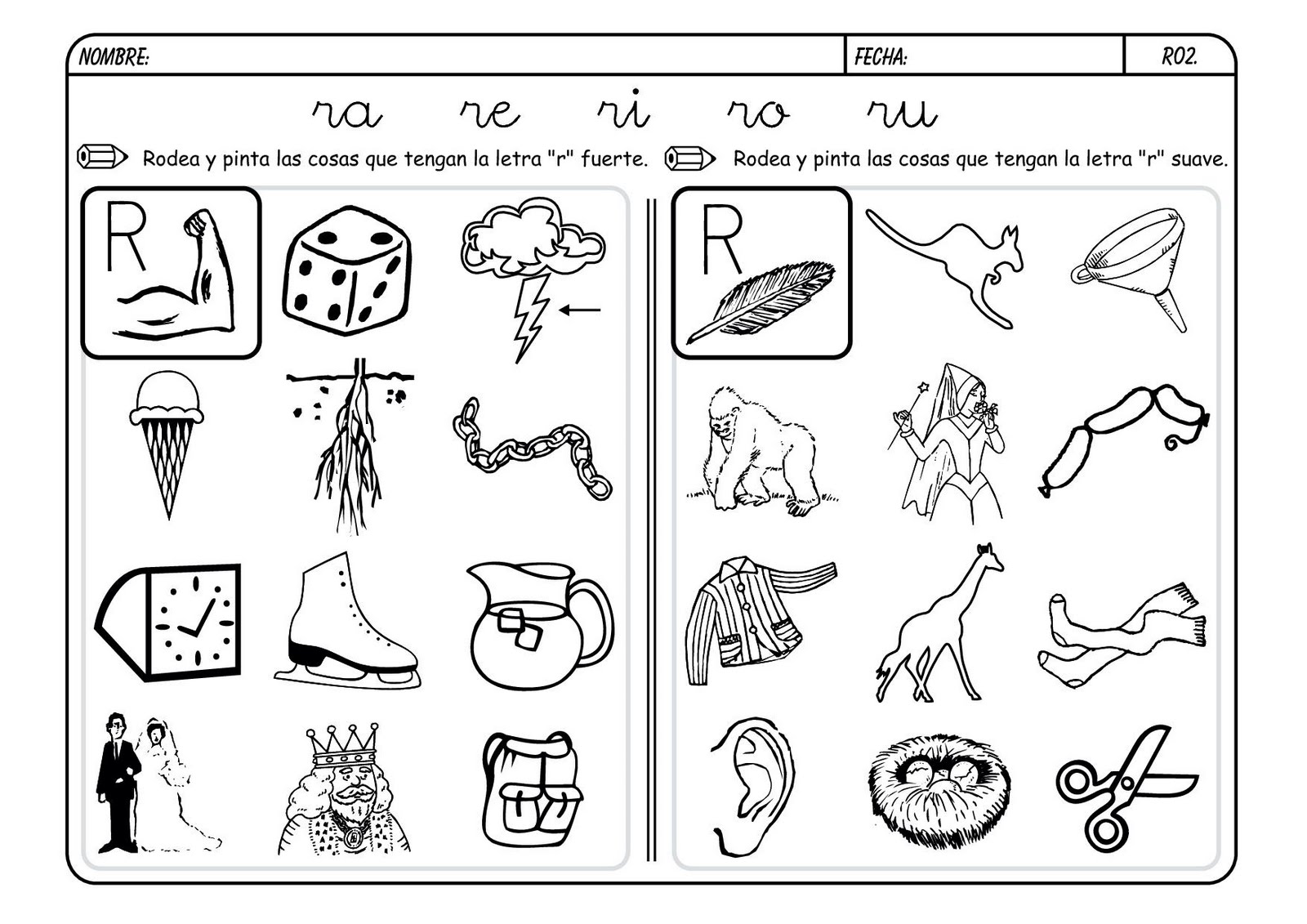 La clase de Marta: LETRA R (R SUAVE)