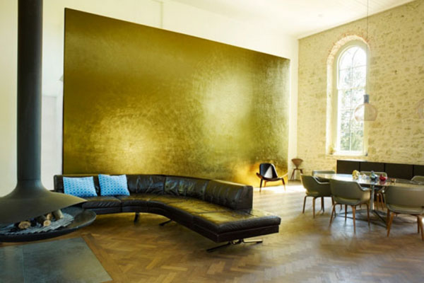 All About Gold: A Stunning Gold Feature Wall