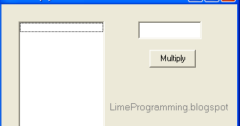 Multiplication table in Visual Basic 6.0 | LimeProgramming ...