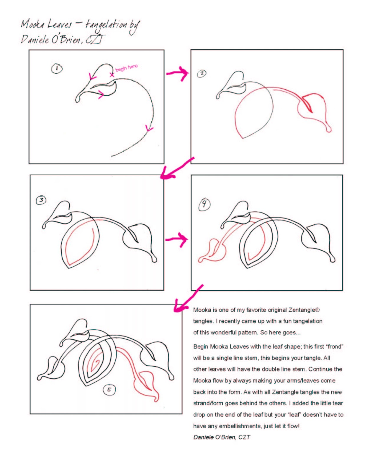 dobriendesign: Mooka Leaves - a Tangelation