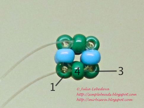 Beading for the very beginners: Cubic right angle weave (single thread ...