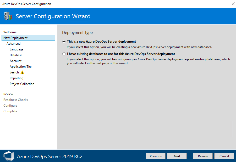 Adventures In Devops Install Azure Devops Server 2019 Rc2