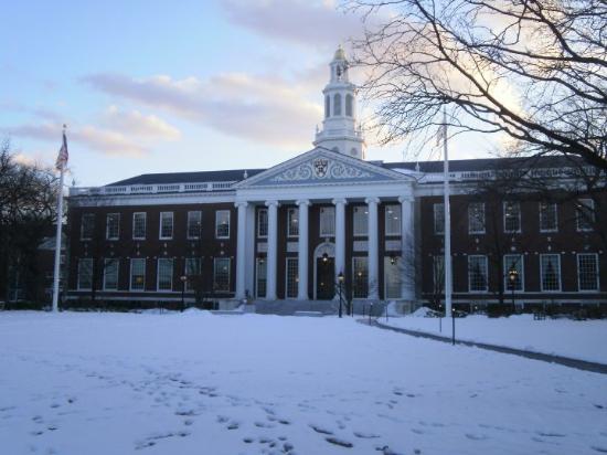 Wallpapers and pictures: Harvard business school in winter wallpaper