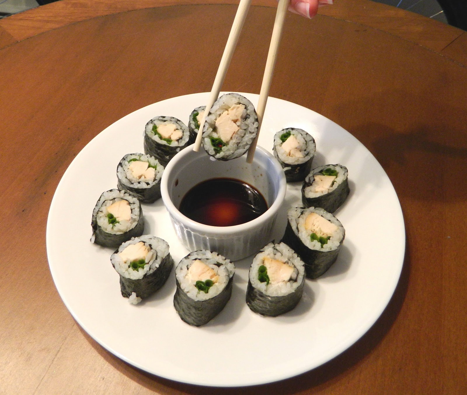a CASE of art: Chicken Teriyaki Sushi