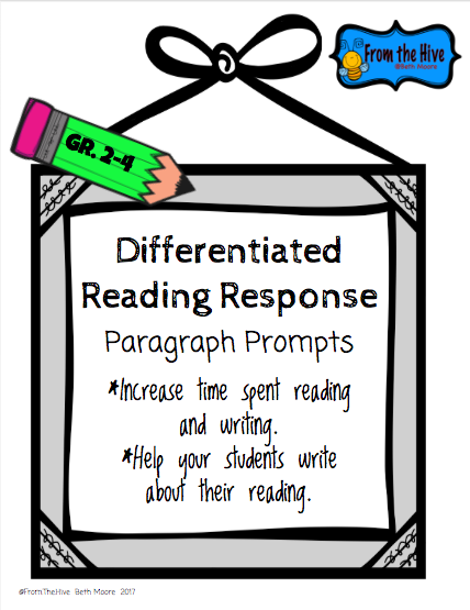 From The Hive: reading response paragraph prompts