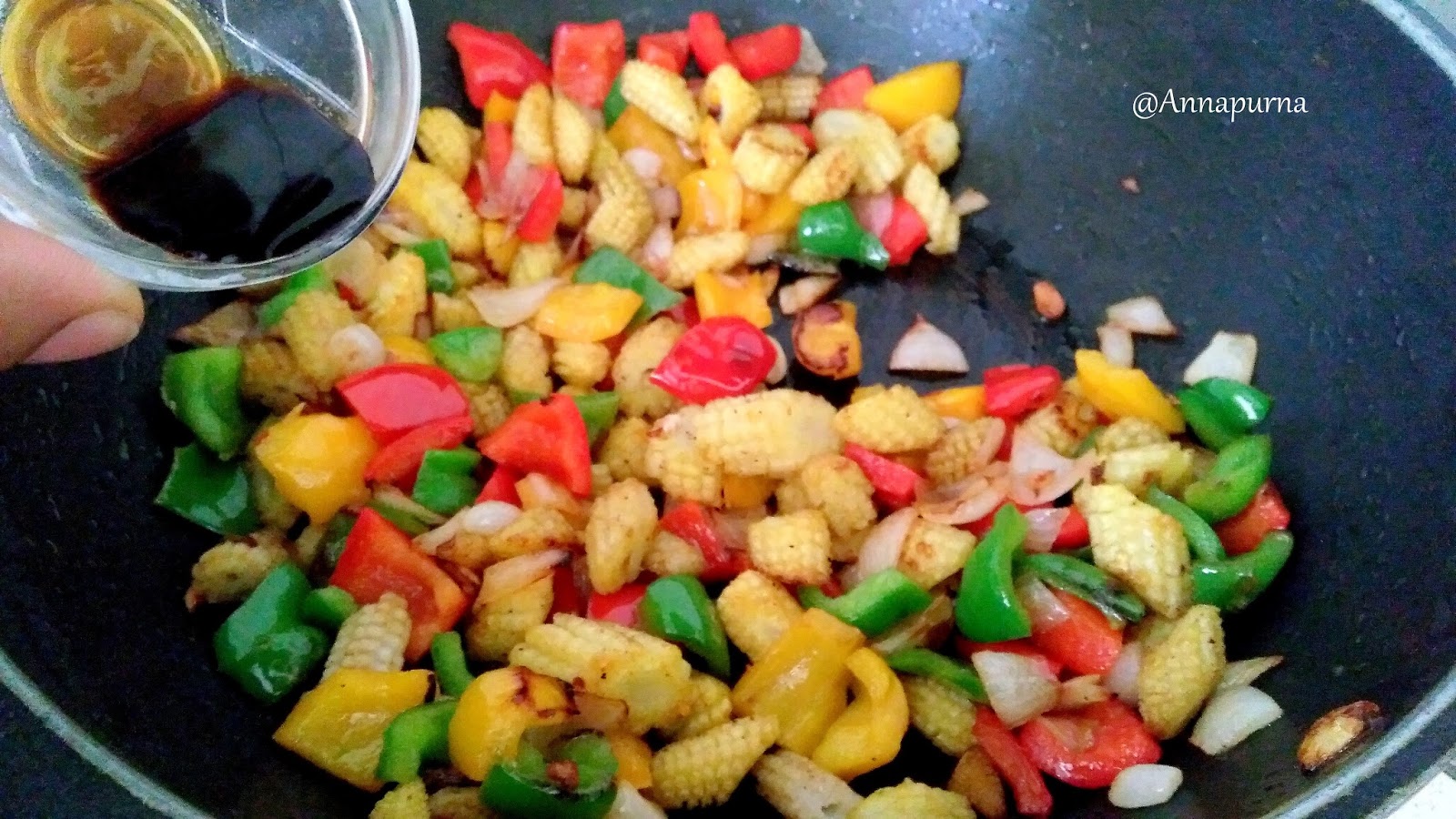 Annapurna: Baby Corn Pepper Fry